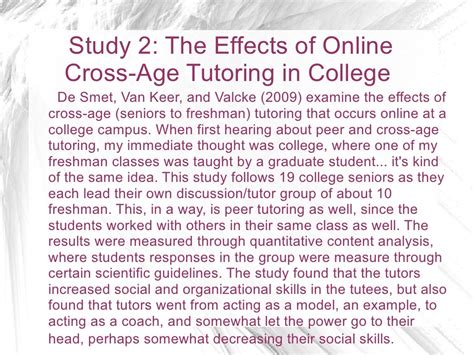 Peer And Cross Age Tutoring