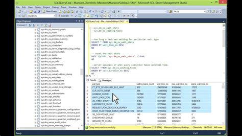 Sql Server Wait Types Trace And Tune Database Performance Issues Youtube