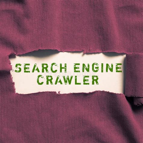 Hand Writing Sign Search Engine Crawler Business Idea Program Or