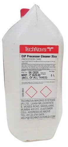 Screen Printing CTP Processor Cleaner Xtra Care For Printing Link Packaging Size 5L At 1626