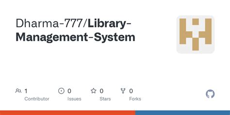GitHub Dharma Library Management System