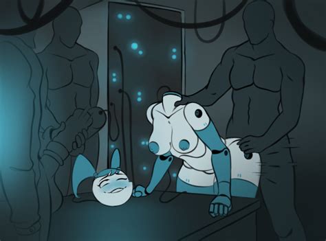 Rule 34 Android Blush Boots Breasts Clothing Disembodied Head Elbow