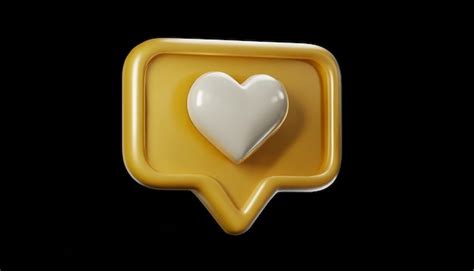 Premium Photo 3d Rendering Of Social Media Like Floating Notification