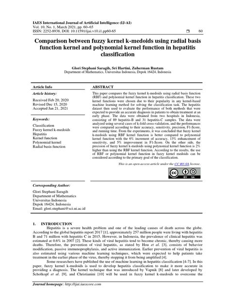Comparison Between Fuzzy Kernel K Medoids Using Radial Basis Function
