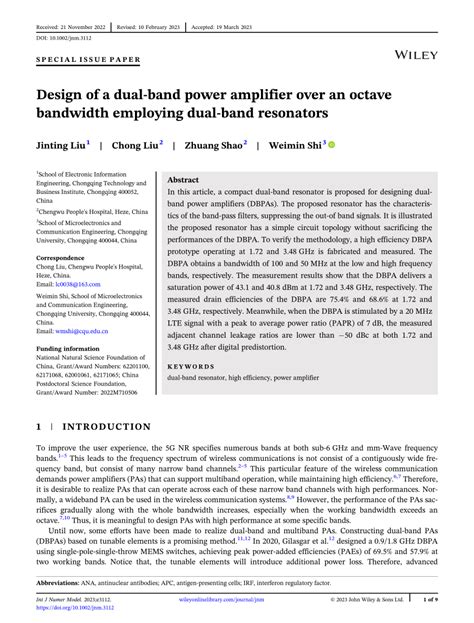 design of a dual‐band power amplifier over an octave bandwidth