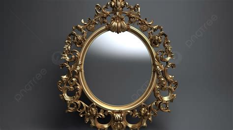 시대를 초월한 반사 3d 렌더링된 클래식 미러 프레임 바로크 미술관 예술 박물관 배경 일러스트 및 사진 무료 다운로드 Pngtree