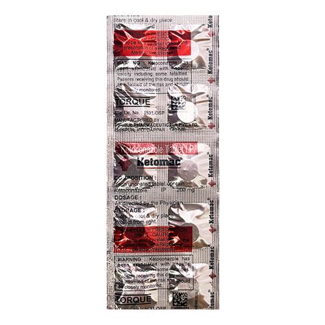 Ketomac Tablet 10s Price Uses Side Effects Netmeds