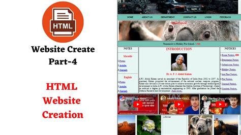 part 4 html website create html mini project html webpage creation