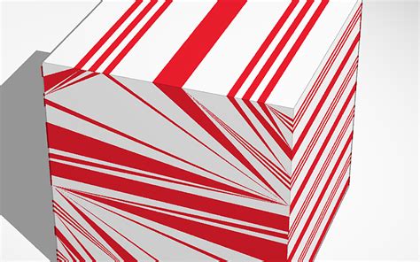 3d Design Candy Cane Gradient Tinkercad