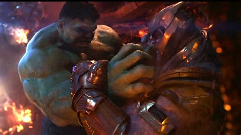 Hulk Vs Thanos Fight Scenes Avengers Infinity War Hd Clip Youtube