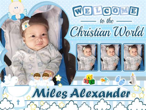 Tarpaulin Layout For Christening Behance