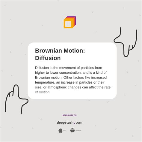 Brownian Motion Diffusion Deepstash