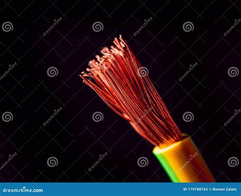 Electrical Equipment Electricity Cable Background And Texture Stock