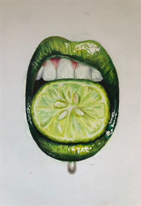 My Lime Lips Drawing Lips Drawing Community Art Drawings