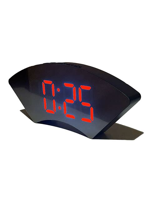 Часы настольные зеркальные будильник красные цифры купить по низкой цене с доставкой и