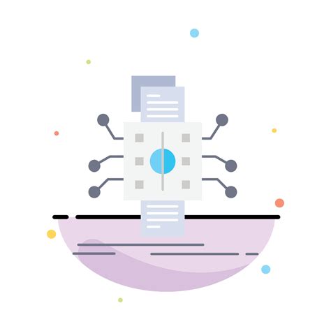 Analysis Data Datum Processing Reporting Flat Color Icon Vector 13129118 Vector Art At Vecteezy
