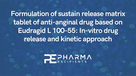 Formulation Of Sustain Release Matrix Tablet Of Anti Anginal Drug Based On Eudragit L 100 55 In