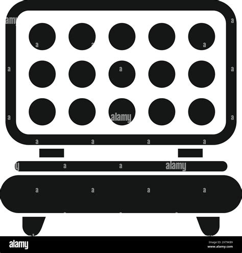 Black And White Vector Illustration Of A Retro Dot Matrix Display Representing Old Computing