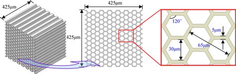 Dimensions Of Wood Microstructure Model Using Regular Hexagon Holes A Download Scientific