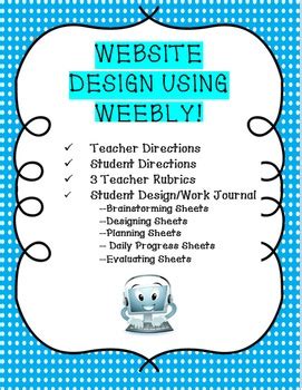 Website Design Project Using Weebly By Dedicated Teacher Tpt