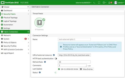 External Integration Fortigate Cybercheck360