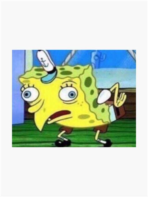 SPoNgEbOb MOcKiNg MEmE Sticker For Sale By Phoebepressler Redbubble