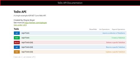 asp web api help pages using swagger — asp documentation