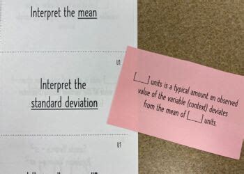 AP Statistics Unit Flashcards Exploring One Variable Data READY TO PRINT