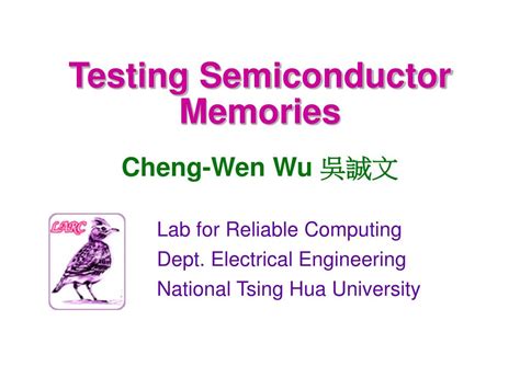 Ppt Testing Semiconductor Memories Powerpoint Presentation Free