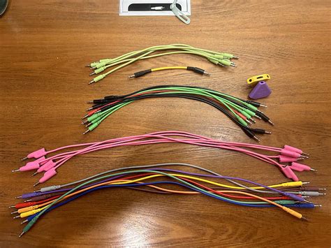 Modular Synth Patch Cables 18 12 10 Stackables Reverb