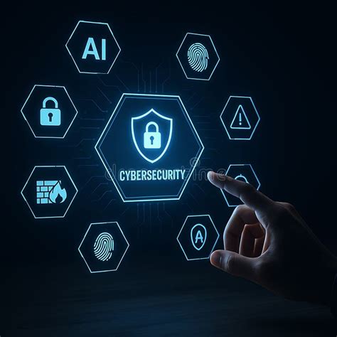 Cybersecurity Protection Digital Shield Network Security Stock