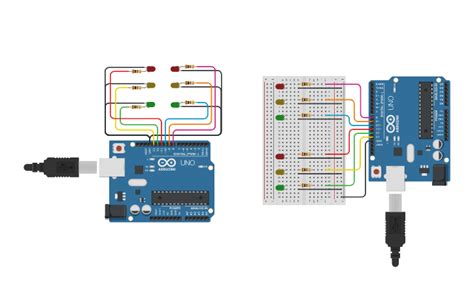 Circuit Design Semáforo De Leds Explicado Tinkercad
