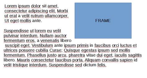 Is It Possible In LibreOffice Writer To Clear The Next Paragraph After A Frame Super User