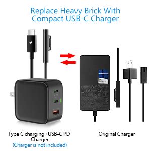 Amazon Com Surface Connect To USB C Charging Cable Compatible With Surface Pro