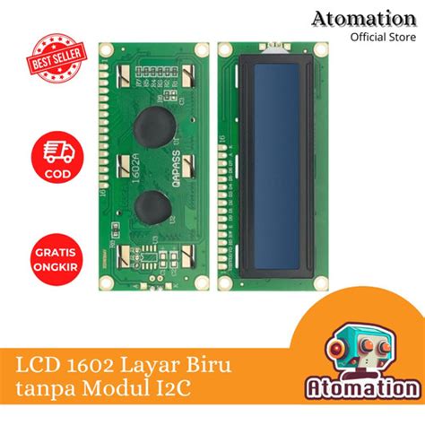 Jual Modul Lcd 16x2 Blue Arduino Lcd Only Kab Sleman Atomation Tokopedia