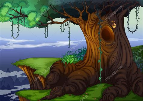 Tree Hollow Stock Vector Interactimages 12601845