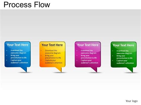Process Flow Powerpoint Presentation Slides PowerPoint Shapes PowerPoint Slide Deck Template