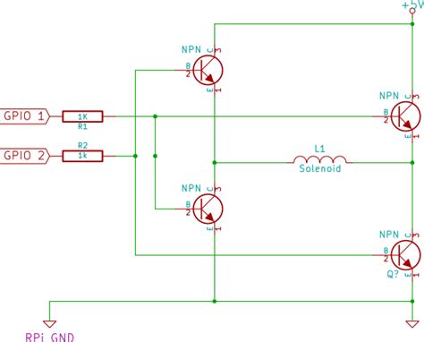 Bidirectional Driving Solenoid Using H Bridge And Raspberry Pi