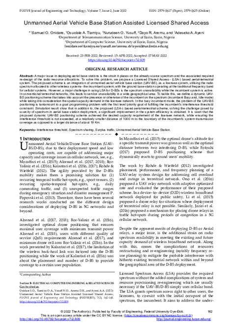 Pdf Unmanned Aerial Vehicle Base Station Assisted Licensed Shared Access