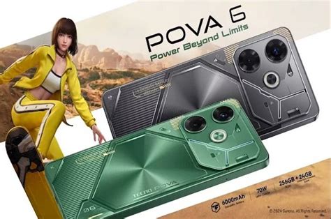 Tecno Pova Ponsel Gaming Harga Rp Jutaan