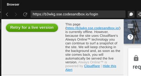 Cloudflare Leads To Unexpected Popups Errors And Behavior · Issue 6336 · Codesandbox