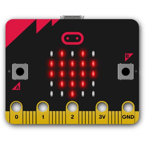 Microbit Board Red Square 600px 華輝 Wecl Stem