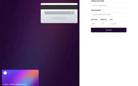 Frontend Mentor Interactive Card Details Form Main Coding Challenge Solution