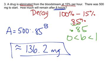 Using Exponential Growth And Decay Models Part1 Educreations