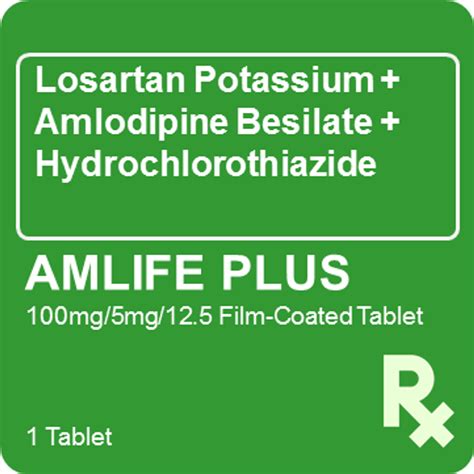 Amlife Plus 100mg 5mg 12 5mg 1 Tablet St Joseph Drug Online Store