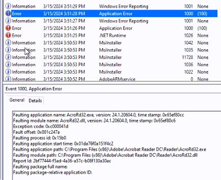 Adobe Reader Crashing And Not Opening After Update Adobe Product Community