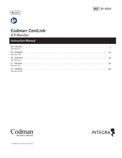 Cerelink Icp Monitor Instruction Manual Rev D Pdf Download