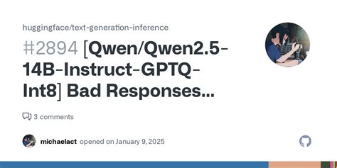 Qwenqwen25 14b Instruct Gptq Int8 Bad Responses With High