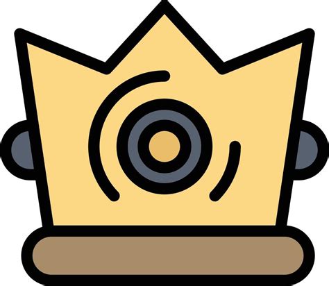 Best Crown King Madrigal Flat Color Icon Vector Icon Banner Template 13140672 Vector Art At Vecteezy