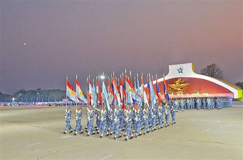 ၇၉ နှစ်မြောက် တပ်မတော်နေ့စစ်ရေးပြအခမ်းအနားကျင်းပမှုဓာတ်ပုံမြင်ကွင်း